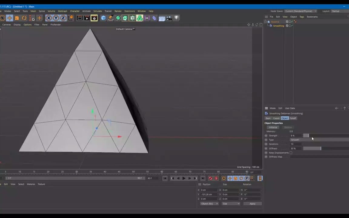 【C4D教学】球形化、平滑化和倒角