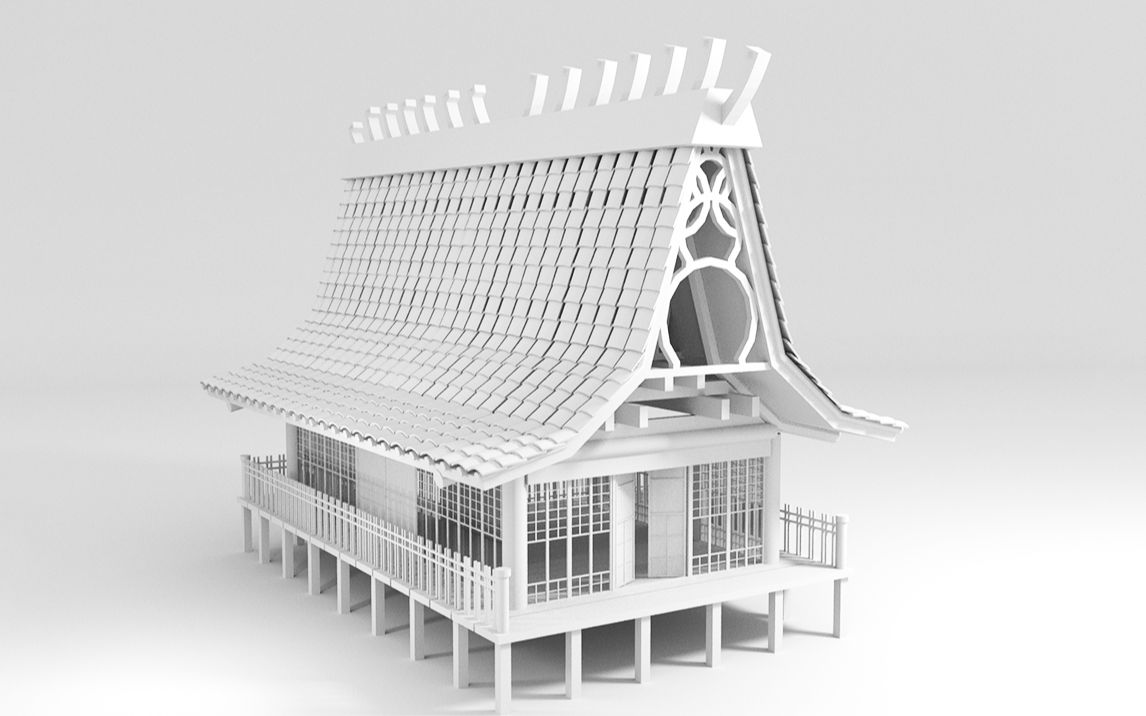 3DMAX房子建模|零基础如何制作完整细节场景模型|从模型布线到材质...