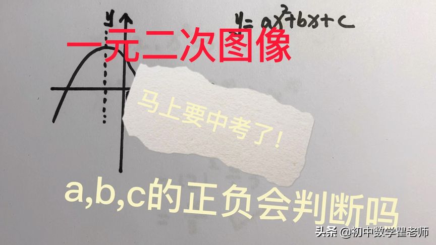 根据一元二次方程图像,你会判断a. b. c的正负情况吗?