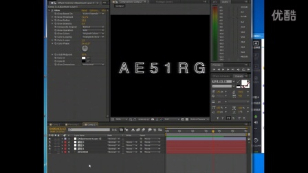 51RGB-AE教程:电流光效文字片头制作(下)aftereffect教程2016.3.3