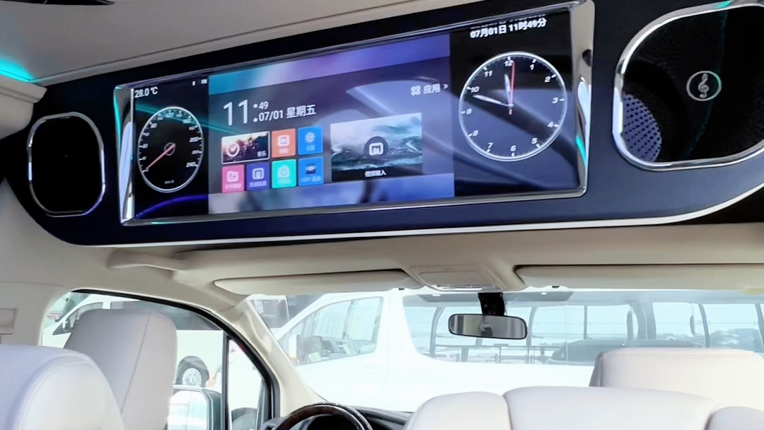 丰田海狮9座,内饰配有高清视频,航空座椅#丰田海狮 #丰田海狮9座 #...