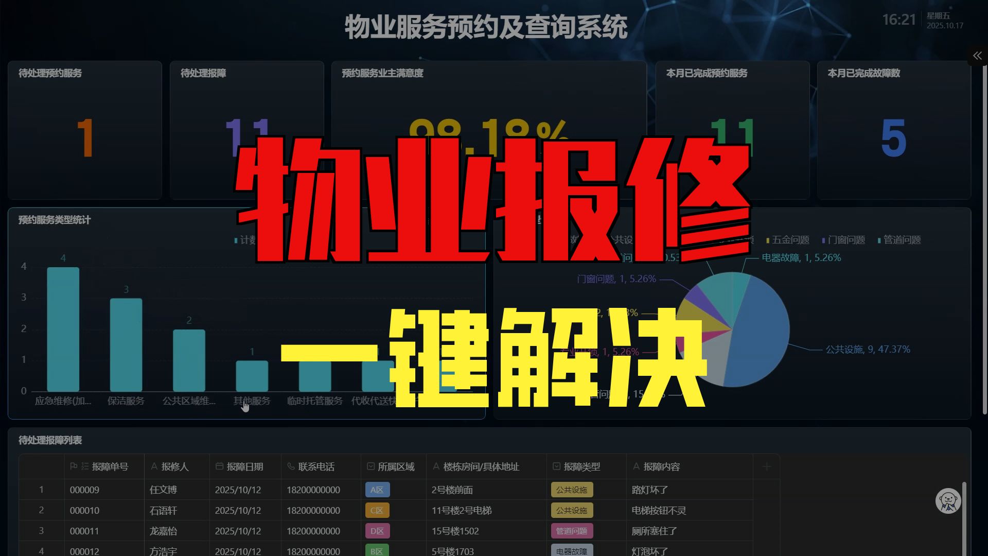 物业预约服务及查询