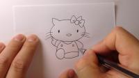 简笔画教程-凯蒂猫的画法
