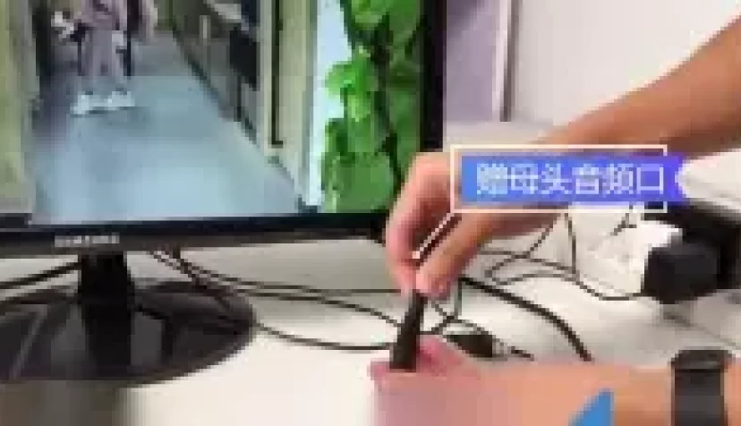 hdmi转VGA线转换器带音频电视盒子连接显示器投影仪高清转vja接头