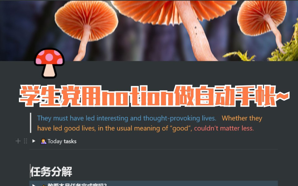 【notion模板分享】学生党用notion做手帐2.0版本/模板在评论区～