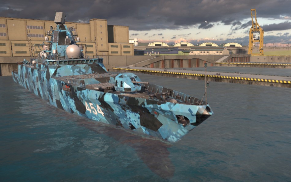 现代战舰四月战令戈尔什科夫22350型护卫舰实战打法分享