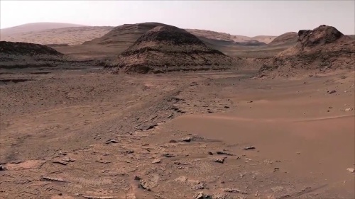 看!火星探测器的最新杰作,这里是火星表面