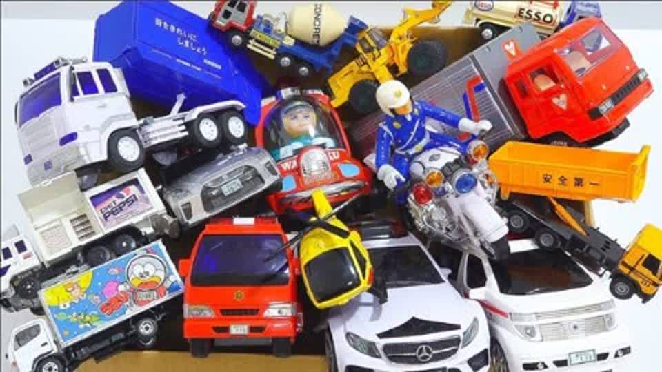 酷炫的玩具工程车大卡车模型玩具拆箱