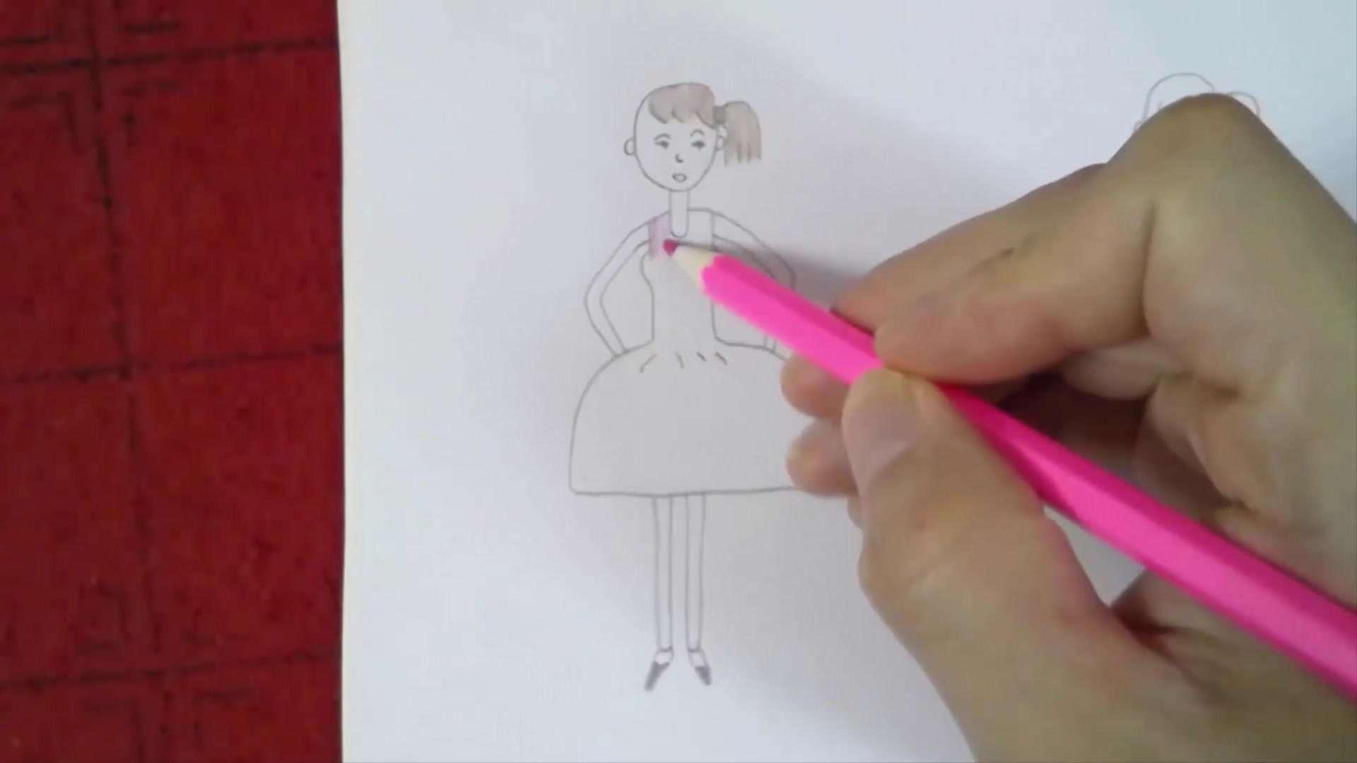 刘坚强儿童学《儿童简笔画(第2辑)》5-1 姐姐