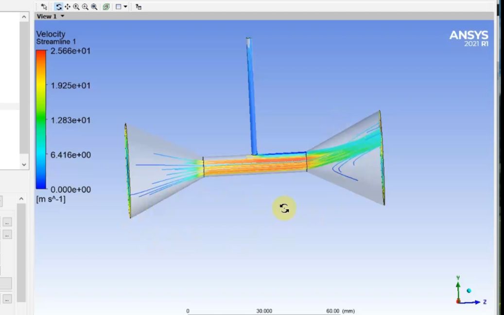 Fluent空心管道(伯努利原理应用-文丘里管)填充流体域及仿真