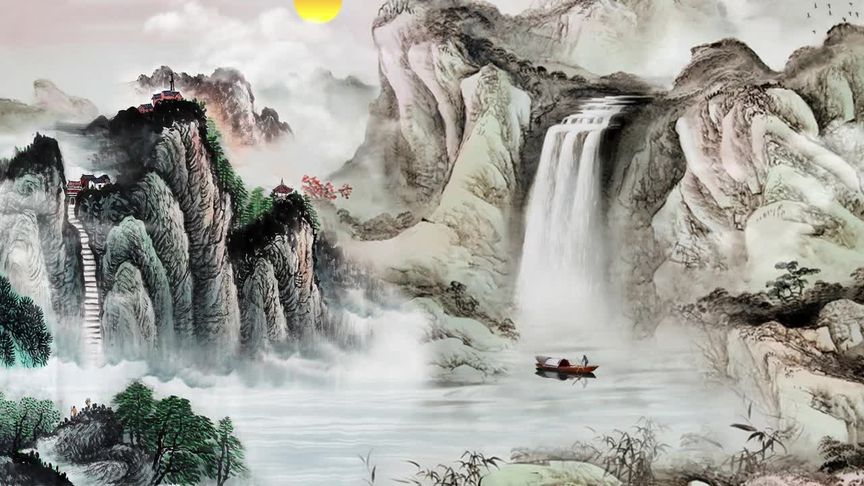#山水画 #中国山水画 #水墨山水画 #山水画3