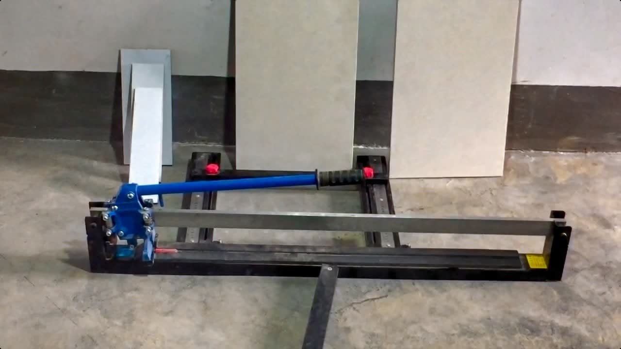 瓷砖切割最简单方法,瓷砖切割器怎么用?手推.