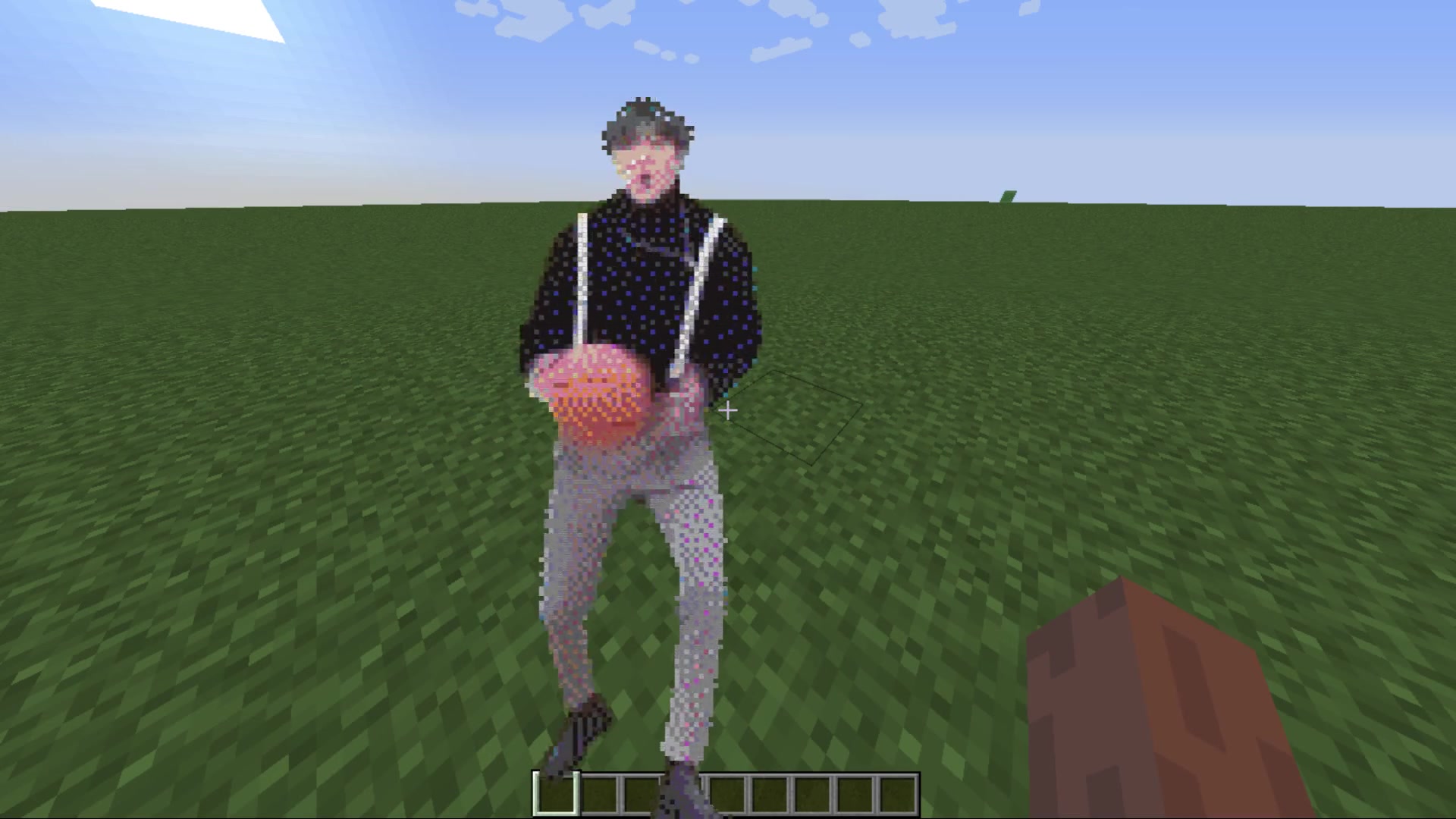 【Minecraft】350幅像素画在MC里还原蔡徐坤打篮球