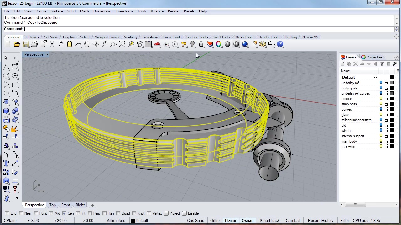 【rhino】犀牛详细手表的产品设计 看得你明明白白
