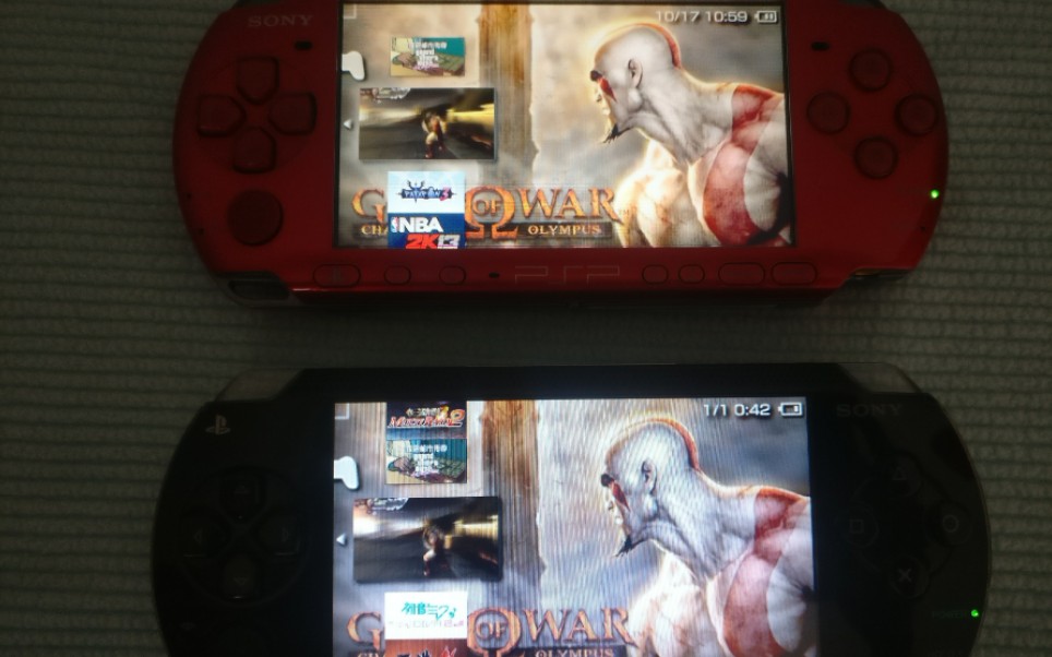 psp3000 psp1000屏幕对比