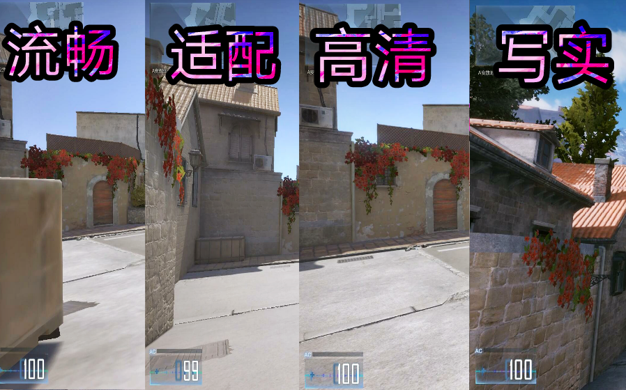 CFHD四种画质展示,你的电脑最适合哪种画质?