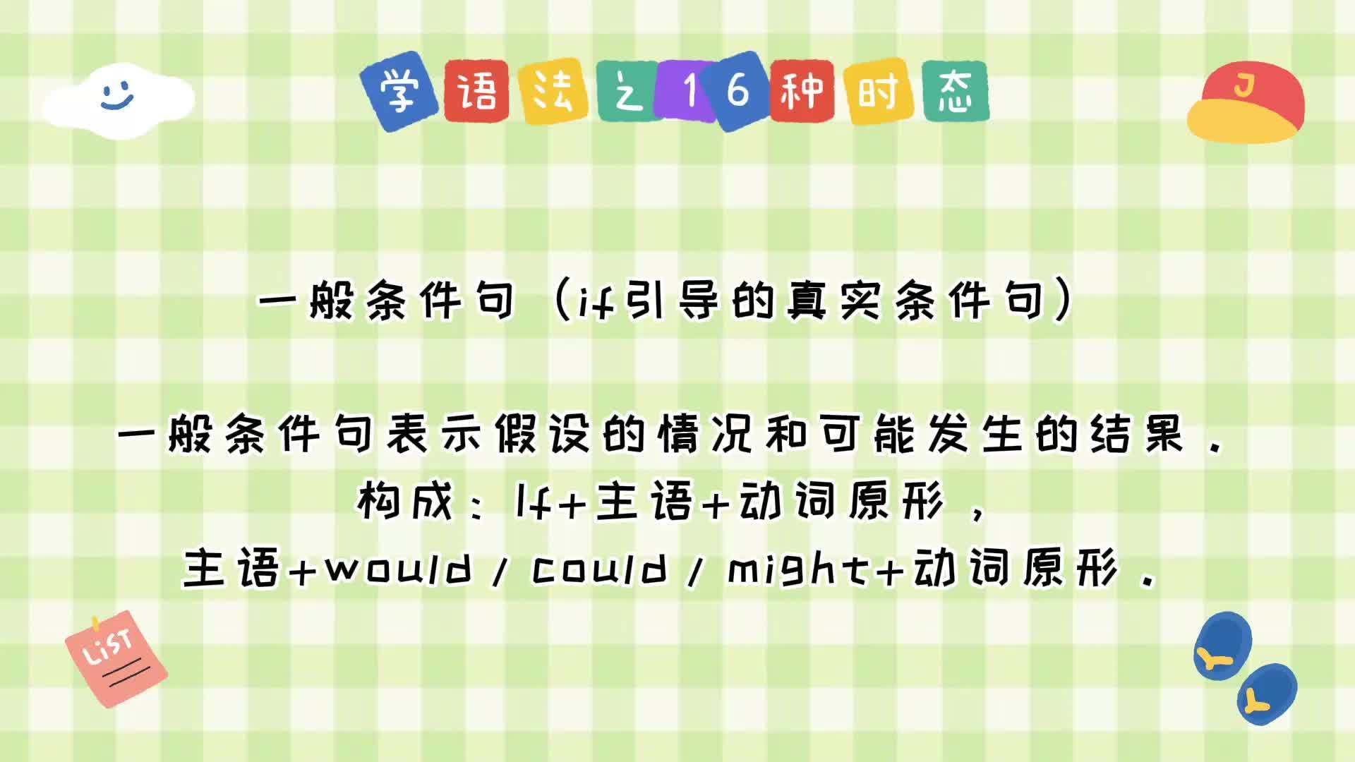 零基础英语语法之16种时态:if引导的真实条件句构成详解