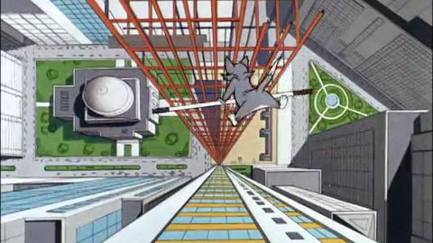 汤姆和杰瑞建筑高空打斗,惊险又刺激!