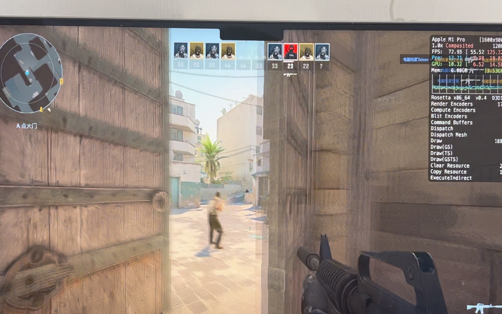 M1芯片Macbook玩CS2优化,帧数80跳动,附教程