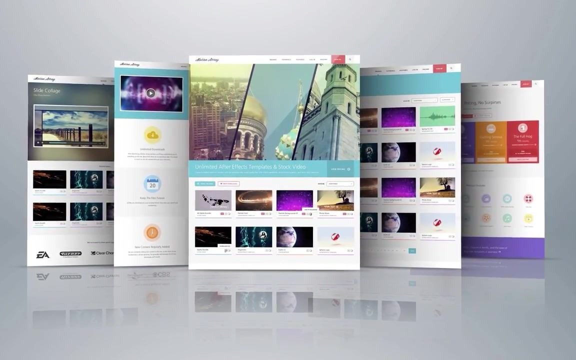 精美的网站展示幻灯片