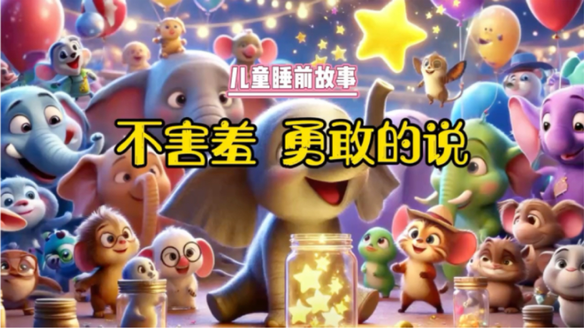 儿童睡前故事《不害羞,勇敢的说》带孩子走进小主角克服害羞的奇妙...