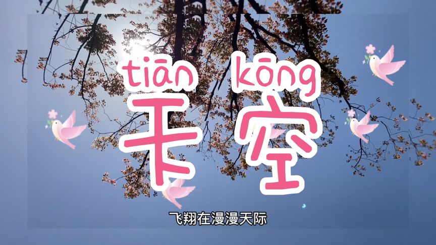 天空中鸟儿自由地飞翔,阳光明媚,对未来充满期待,充满向往!