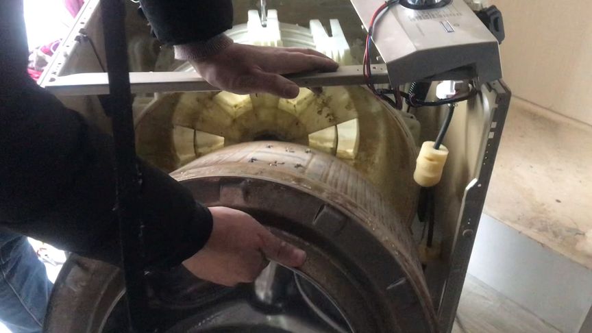 全拆海尔滚筒洗衣机!里面太脏啦ߘ