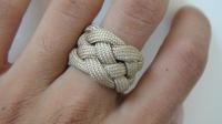 涨姿势了, 牛人用绳子编一枚戒指, 这是我见过最低配的戒指了