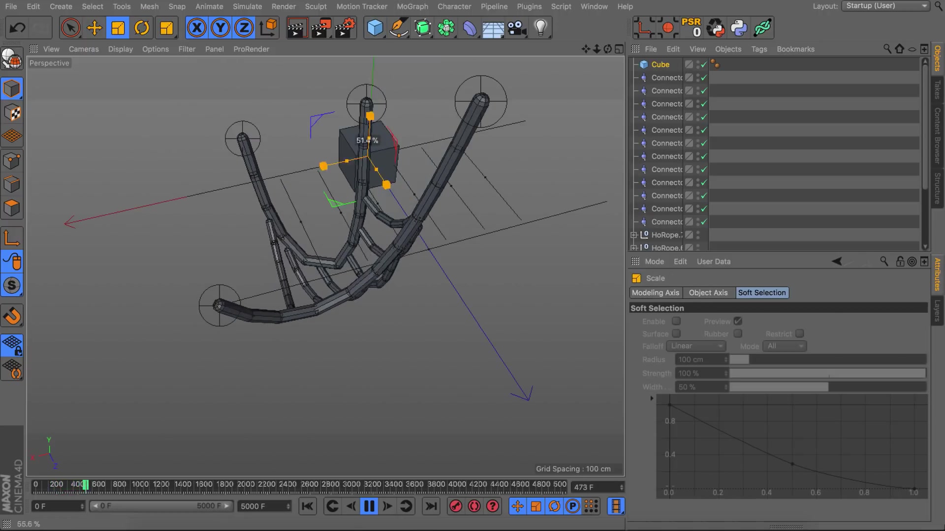 C4D 制作缠绕绳子
