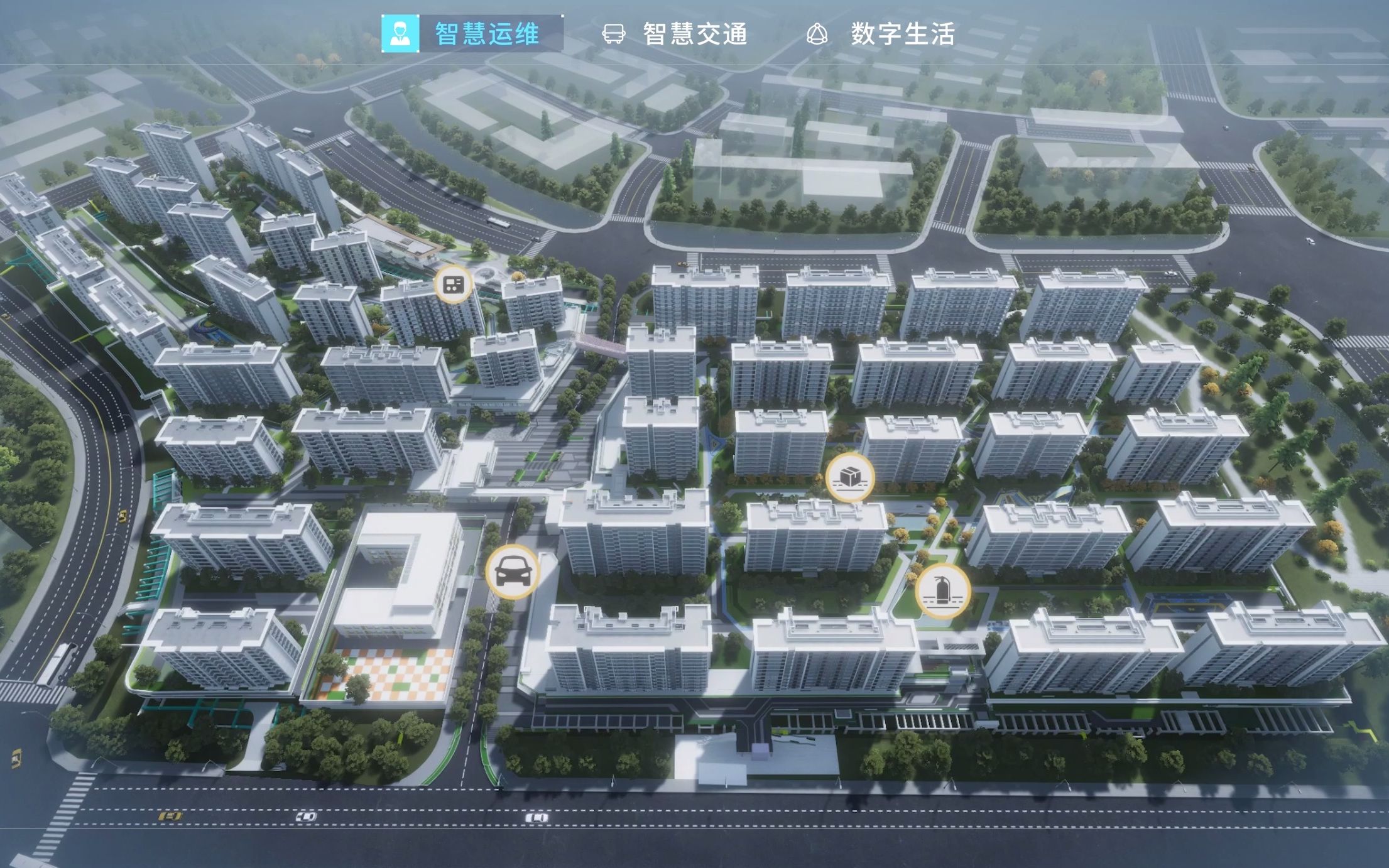 智慧社区|「EasyV」可视化大屏设计