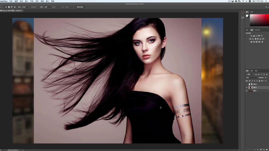 Photoshop CC2019选择并遮住功能详解 头发抠图PS教程 学会抠图