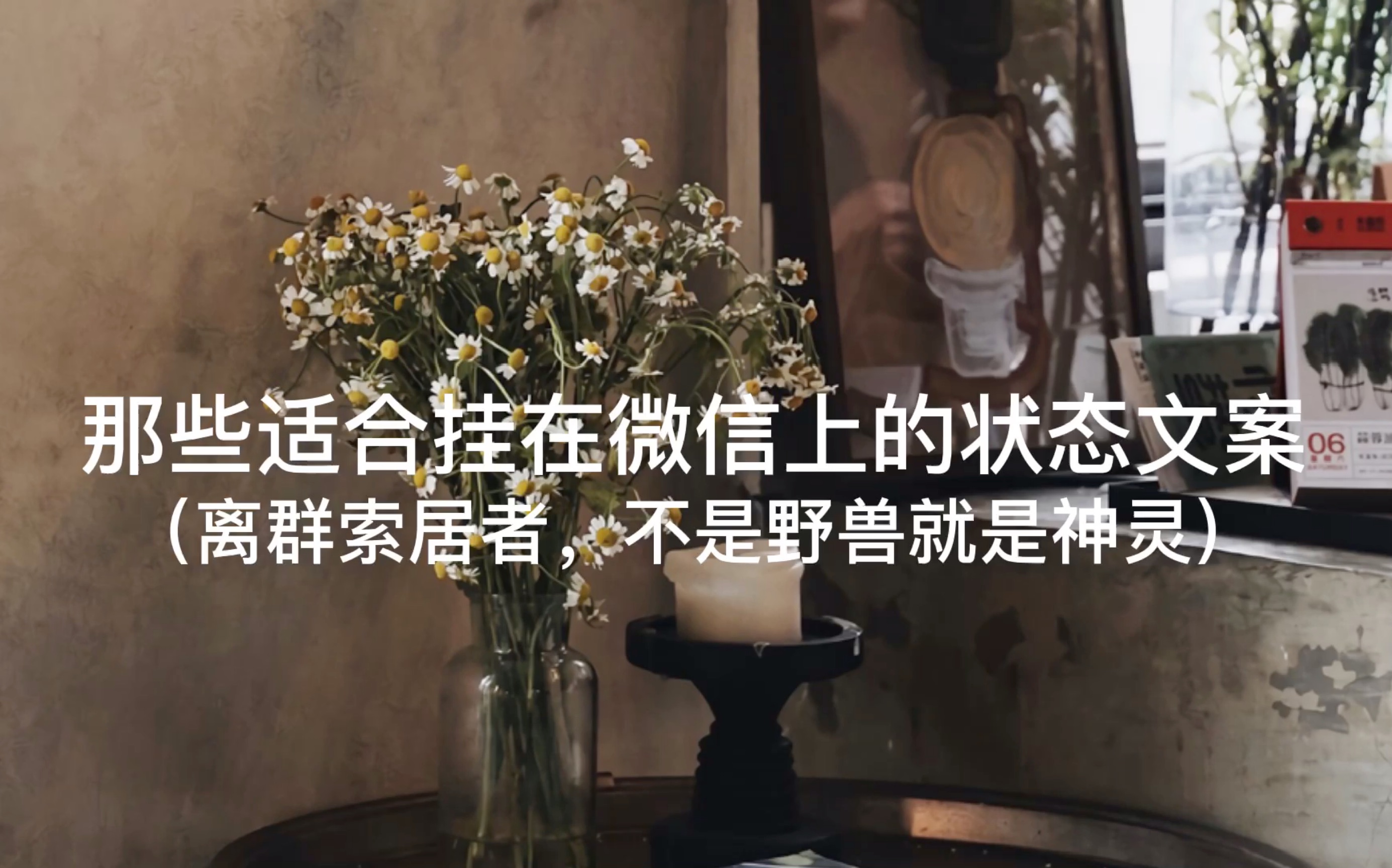 那些适合挂在微信上的状态文案