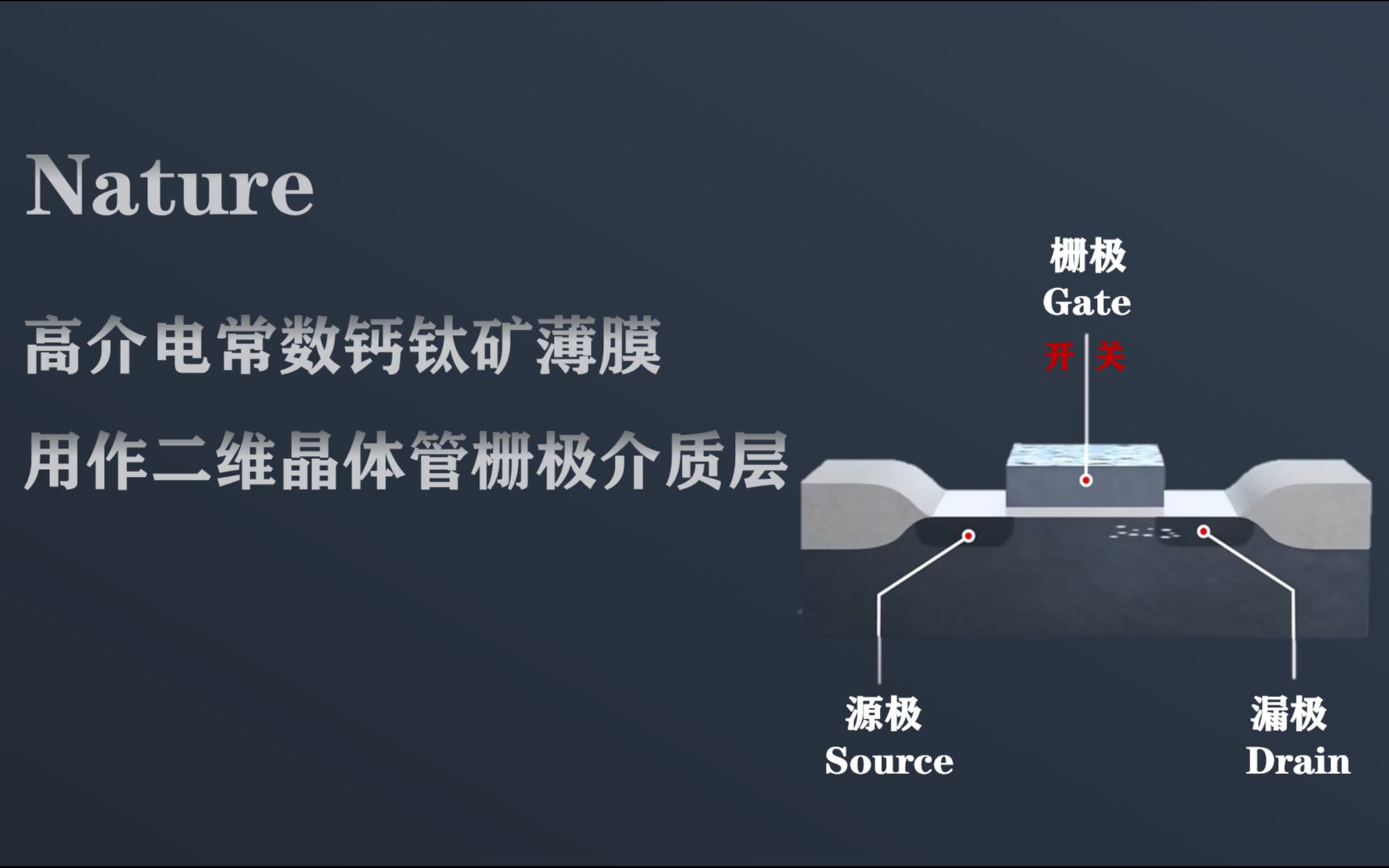 Nature| 高介电常数钙钛矿薄膜用作二维晶体管栅极介质层