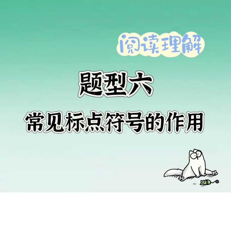 阅读理解专练《常见标点符号的作用》