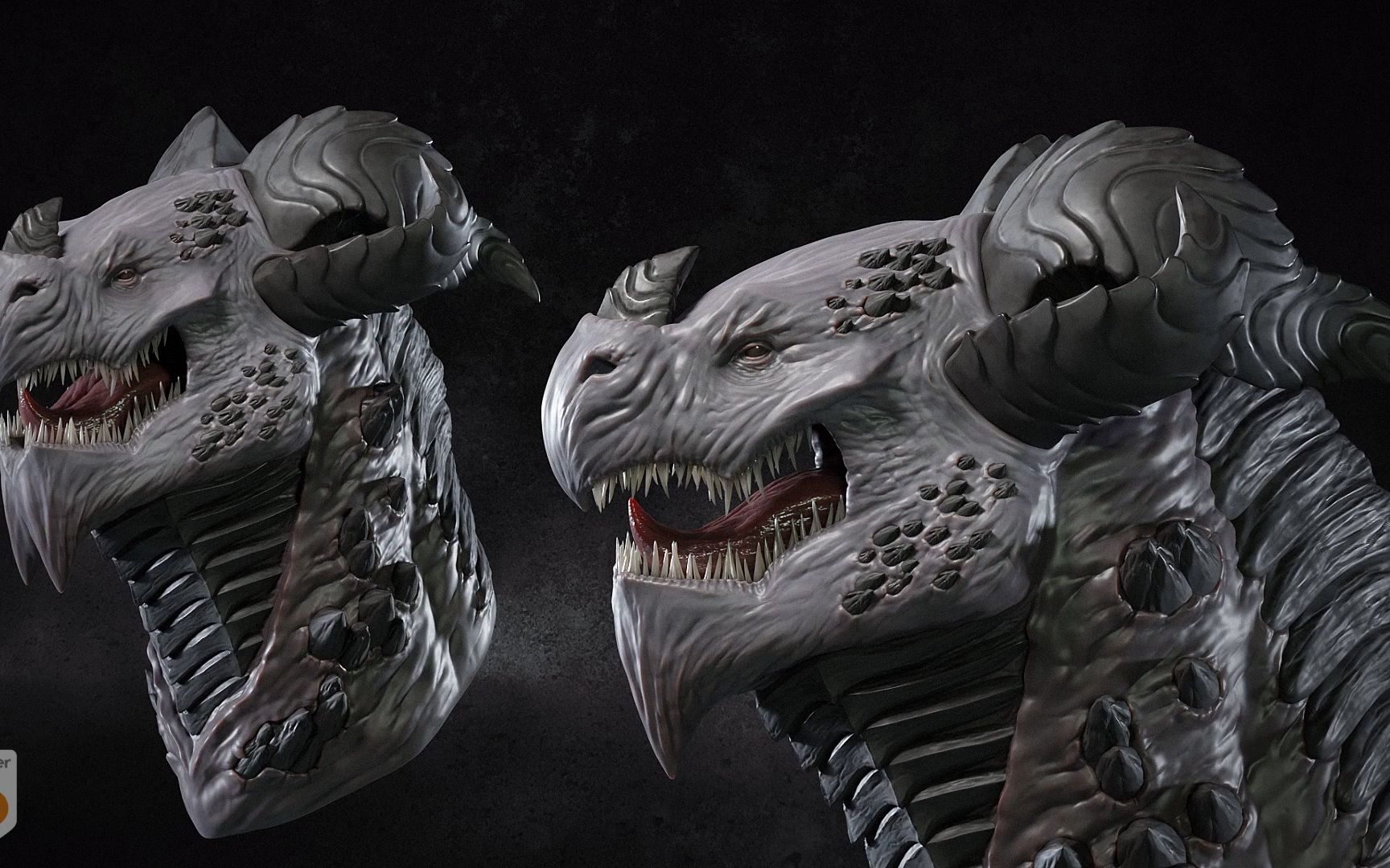 在 Blender 3.0 中雕刻 || 38 - 龙