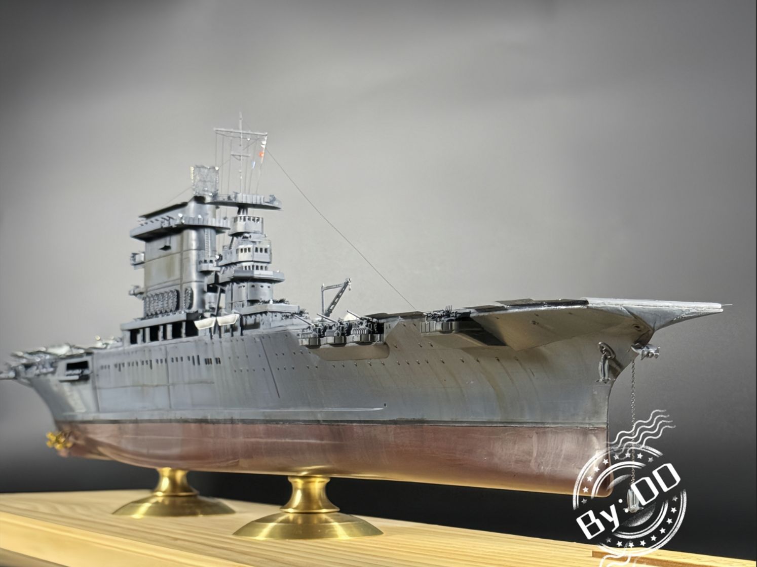 【模型制作】1/350 列克星敦号航母模型手涂制作分享