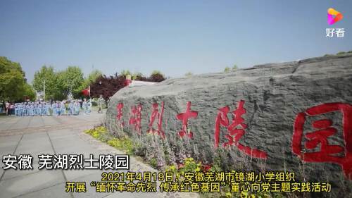 安徽芜湖:镜湖小学组织二年级学生开展祭奠英烈活动
