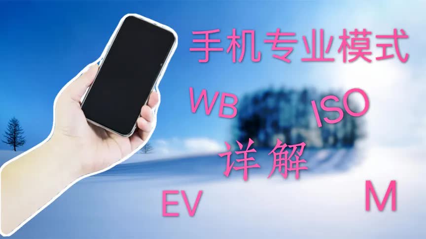手机专业模式中英文字母含义详解,手机拍视频也可以媲美单反相机