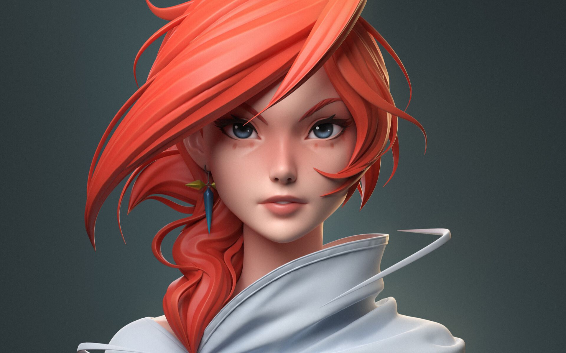 Faye小姐姐模型雕刻全流程 Blender&Zbrush