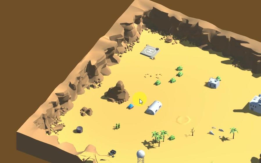 Unity3d 坦克对战游戏 AI设计视频演示