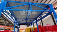 安全通道口,工地安全防护棚 钢筋棚制作样式参考