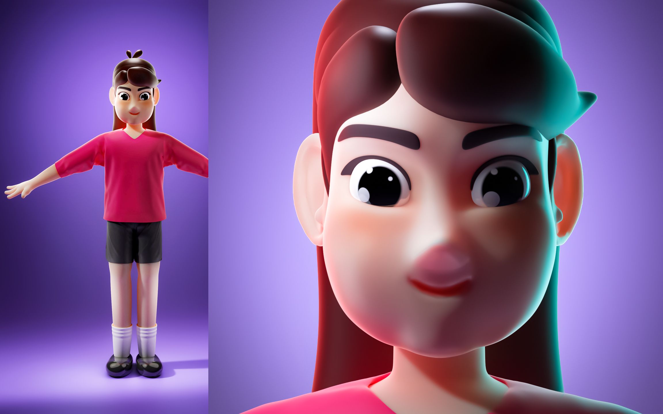 Blender 雕刻功能试用 卡通角色IP练习