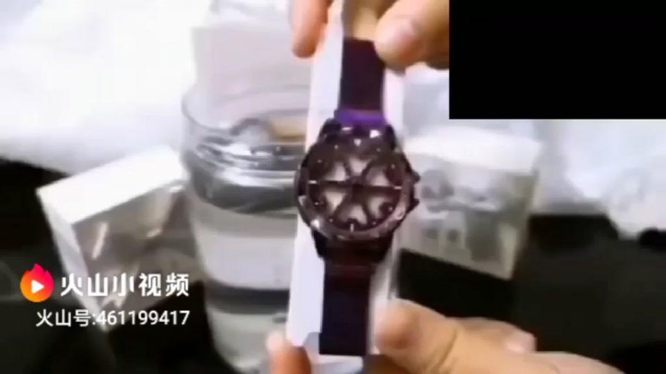 美途时来运转创意手表太漂亮啦!时来运转360°的旋转表格,唯美花形...
