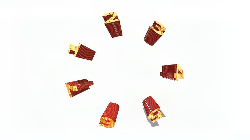 PS教程 PS数字旋转3D效果 学浪计划