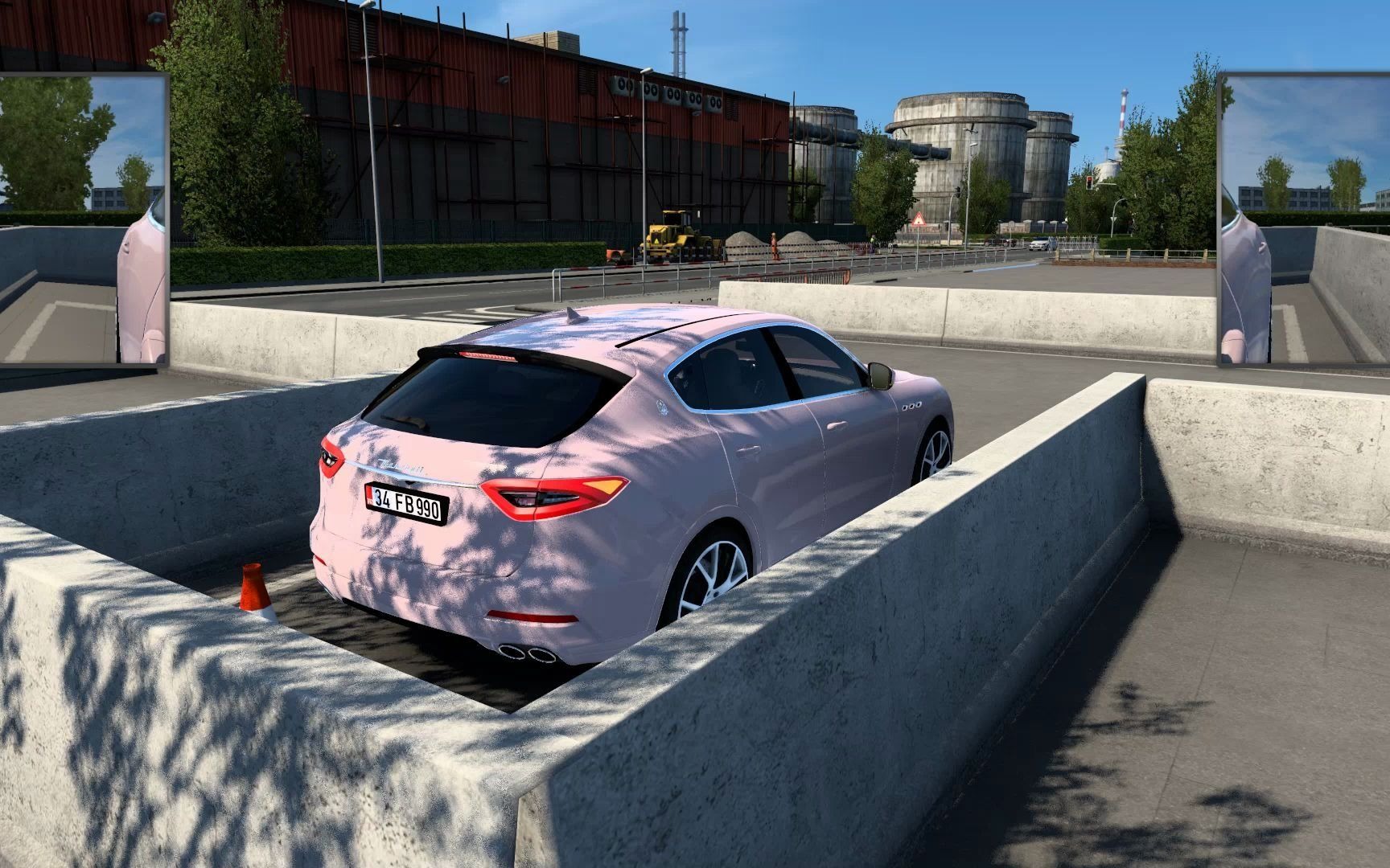 【欧卡2-科二练习场MOD】未完成品预览,呃.现在的图老司机都可以翻车