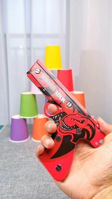 现在的纸质皮筋枪都这么有质感了