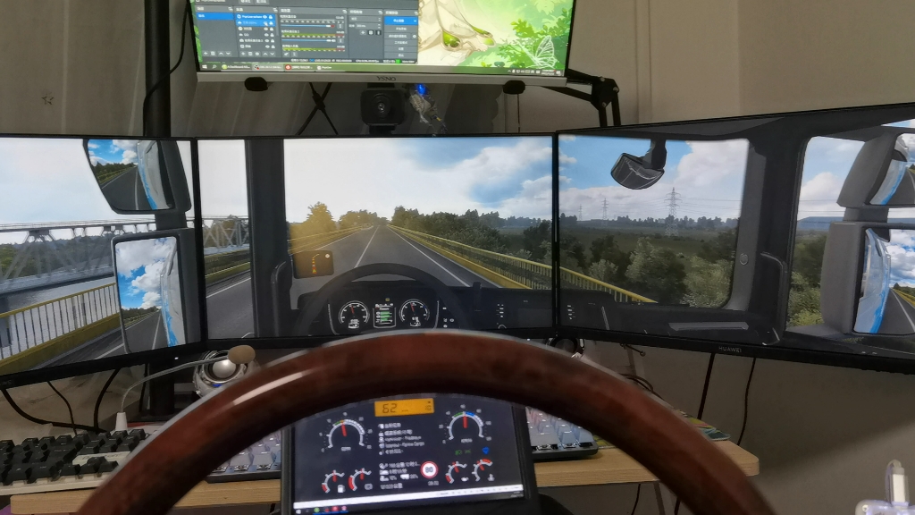 【欧洲卡车模拟2】三屏视角(微更新)