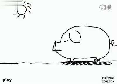 flash动画:两只猪的对话