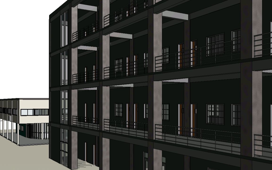 【revit建模】教学楼及办公楼模型