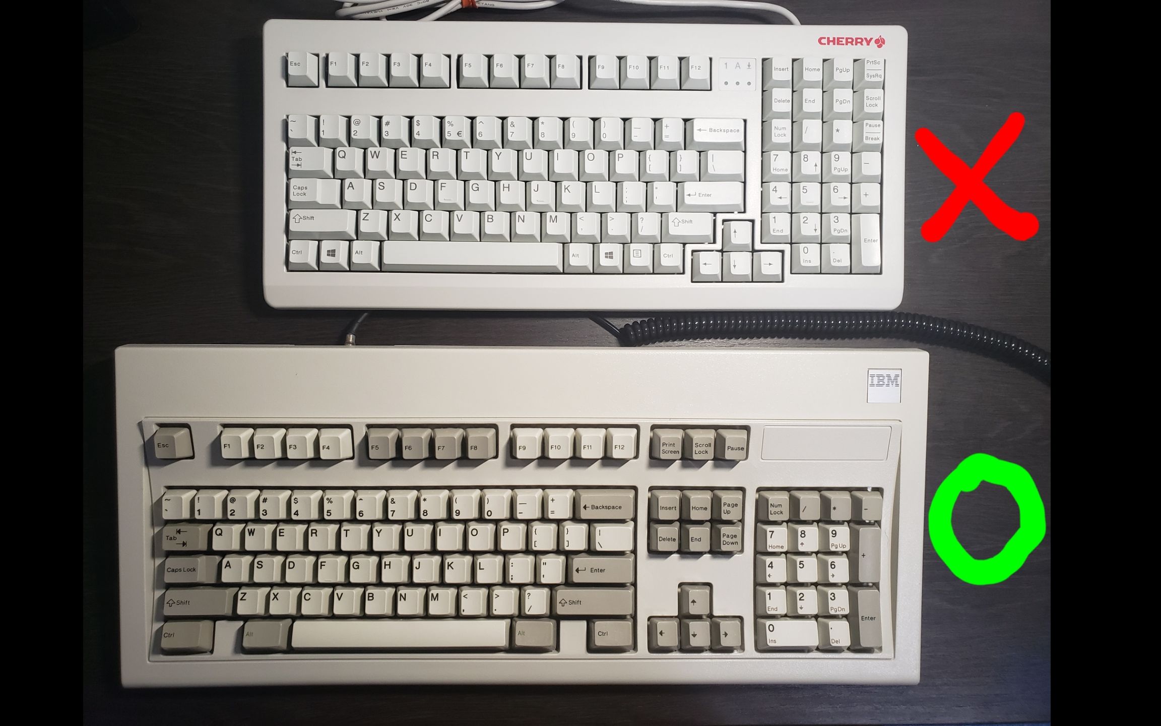 使用IBM Model M 屈蹲弹簧键盘练习打字是怎样一种体验?(IBM Model ...